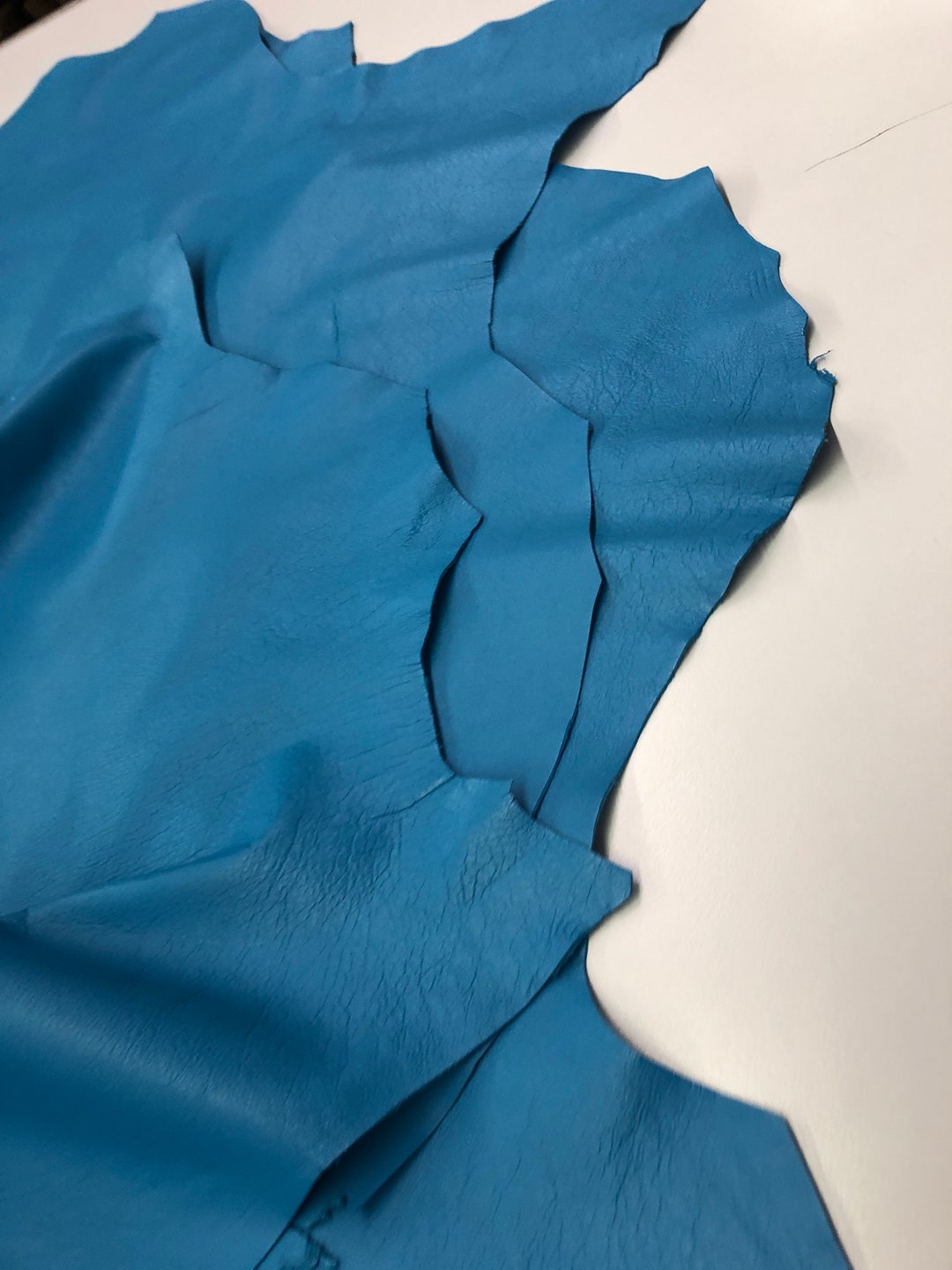 TURQUOISE LEATHER Skins/lambskin Leather/ Buttery Soft Genuine - Etsy