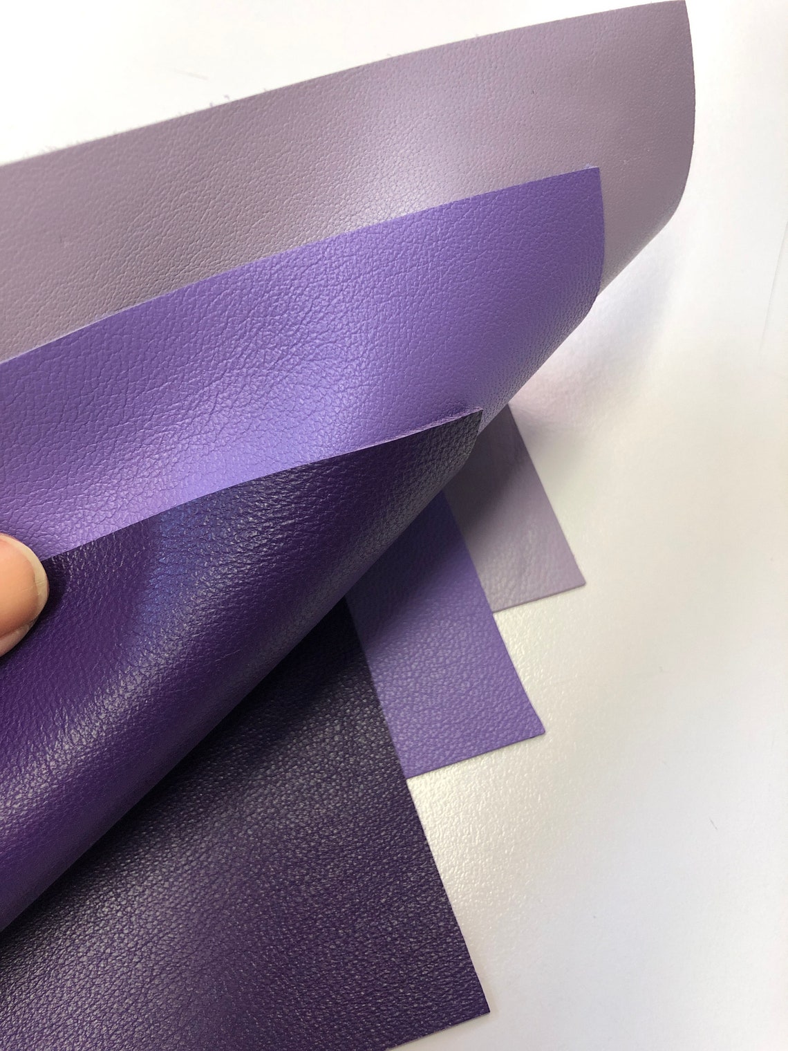 LEATHER Purple 7x7 LEATHER Lilac Leather Sheet Lavender | Etsy