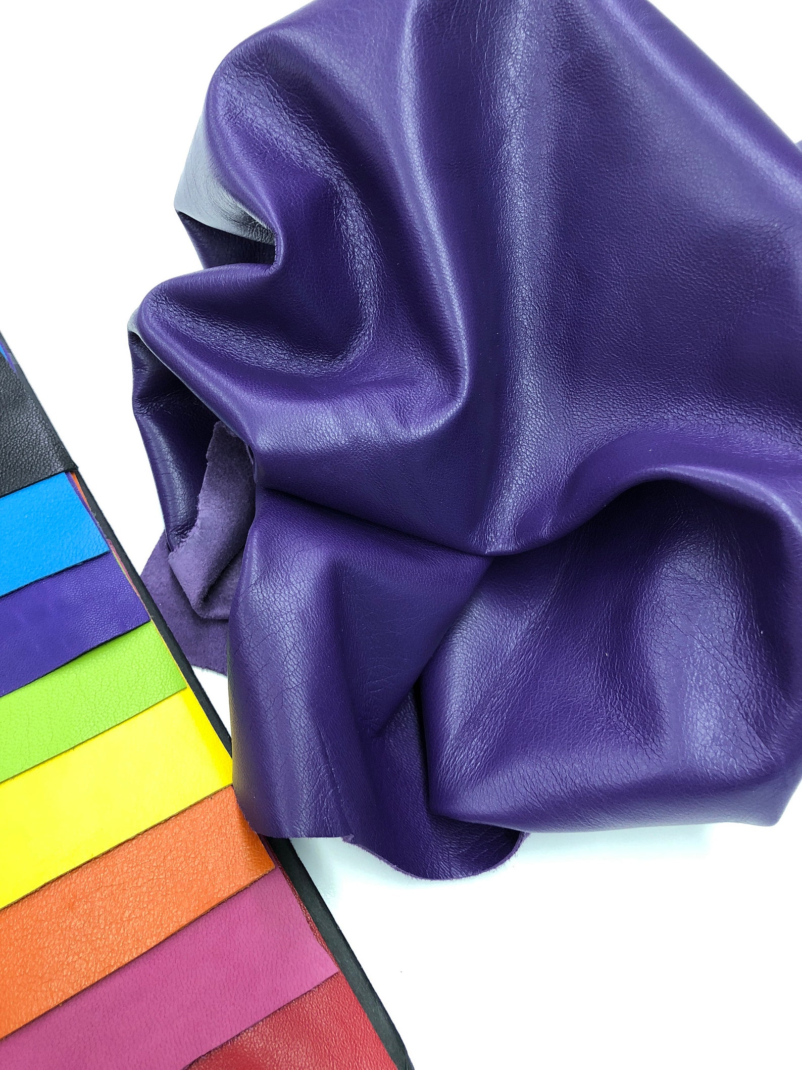 PURPLE SUPERB LEATHER, Genuine Leather Sheets, Soft Supple Leather ...