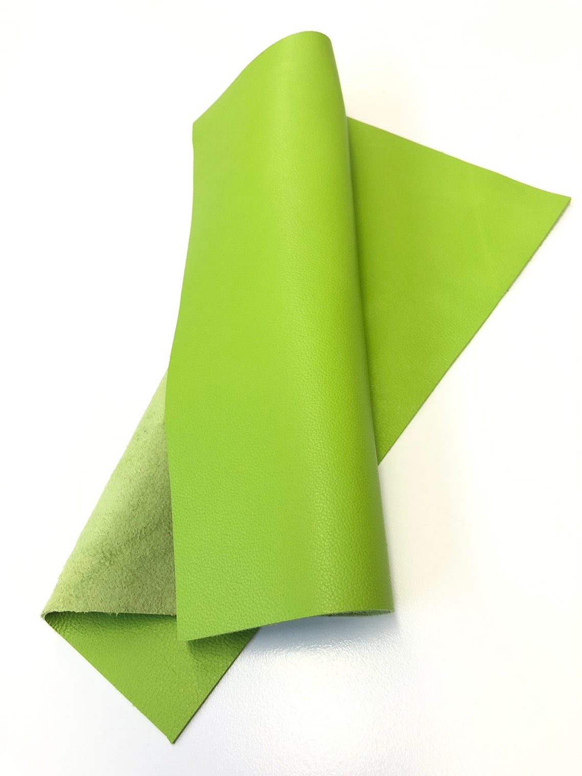 LEATHER Neon Green LEATHER Leather Sheet Leather - Etsy