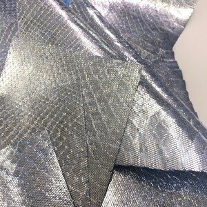 PYTHON GENUINE SKIN Silver Wash on Blue Color Natural Python Skin ...