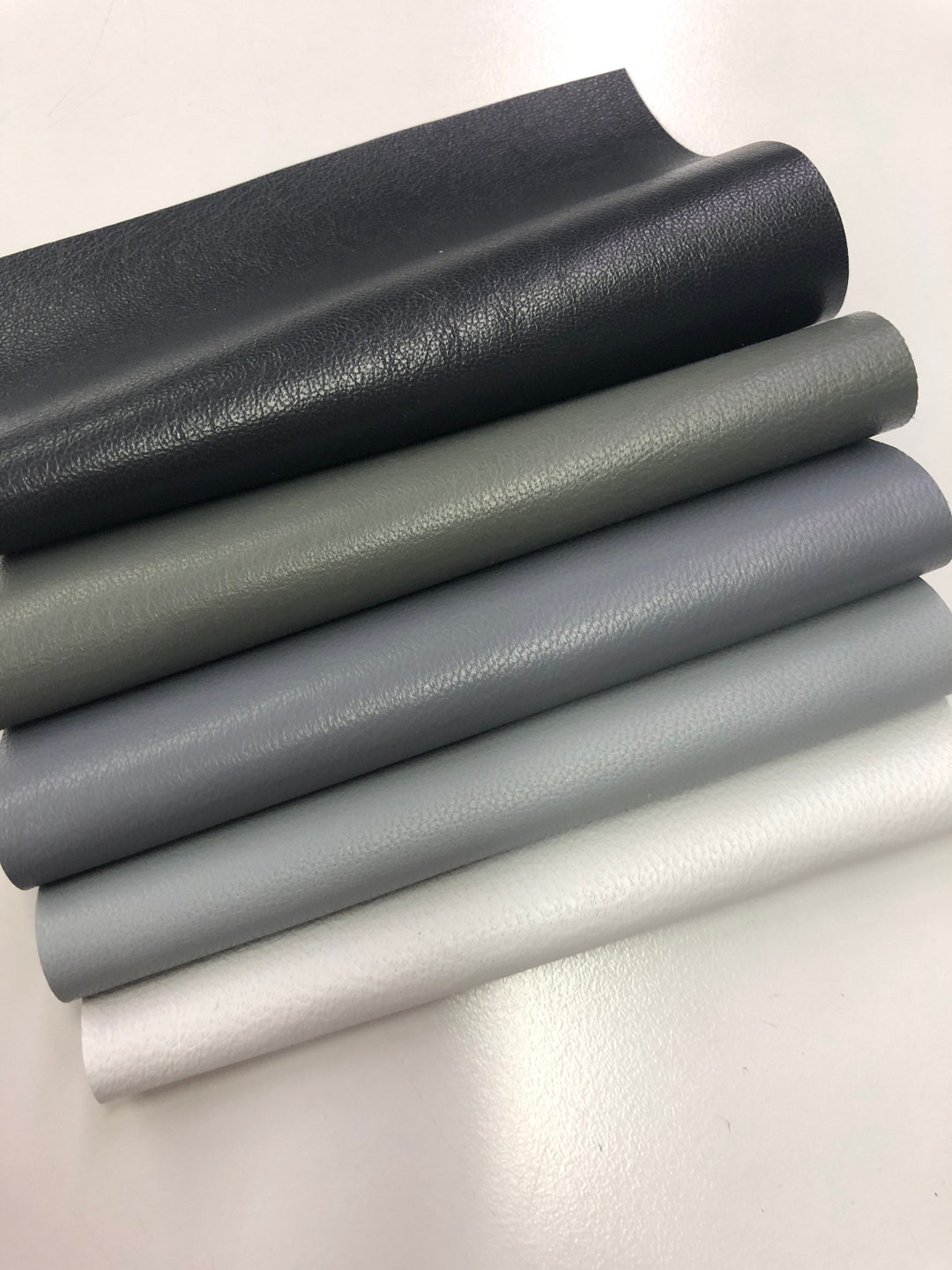 GREY Leather/real Genuine Leather/shades of Grey Leather Sheets/set of ...