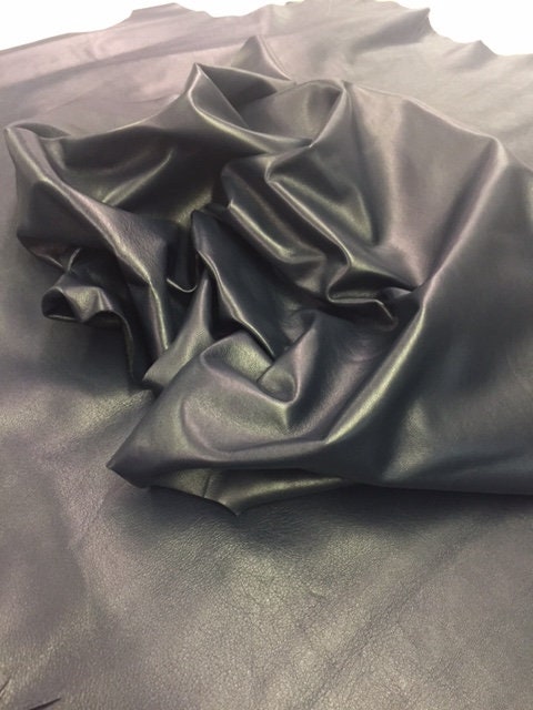 LEATHER Black nappa LEATHER Italian LEATHERlambskinsoft | Etsy