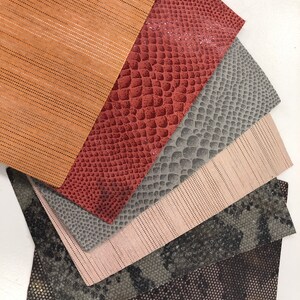 Leather MYSTERY / SAMPLE / STARTER Pack 6 Pieces 4”x5.5” Assorted ...