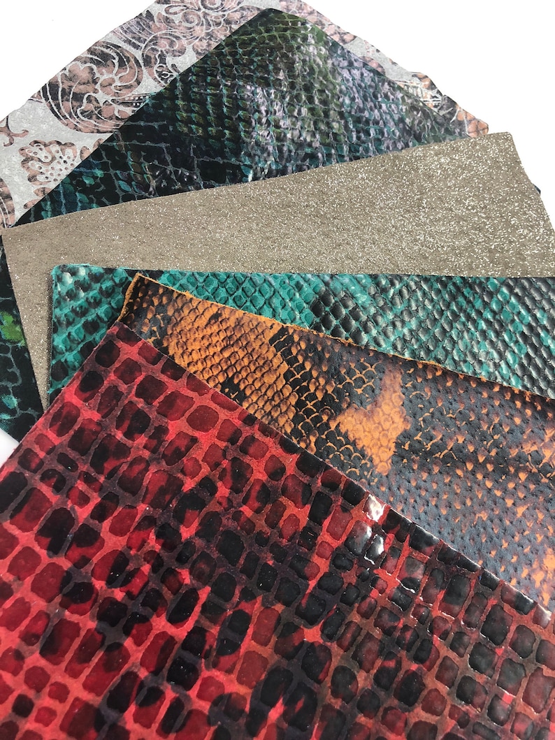 LEATHER VARIETY PACK/ leather pack of 12/ size 5.5x4/leather | Etsy