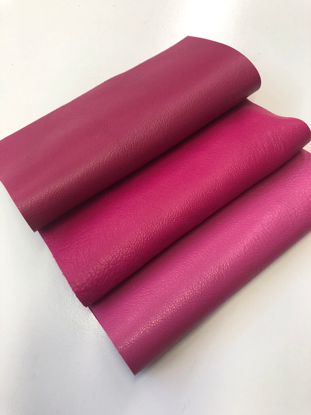LEATHER BRIGHT PINK 12"x24" Leather Skins 3 Shades of Pink, Hot Pink ...
