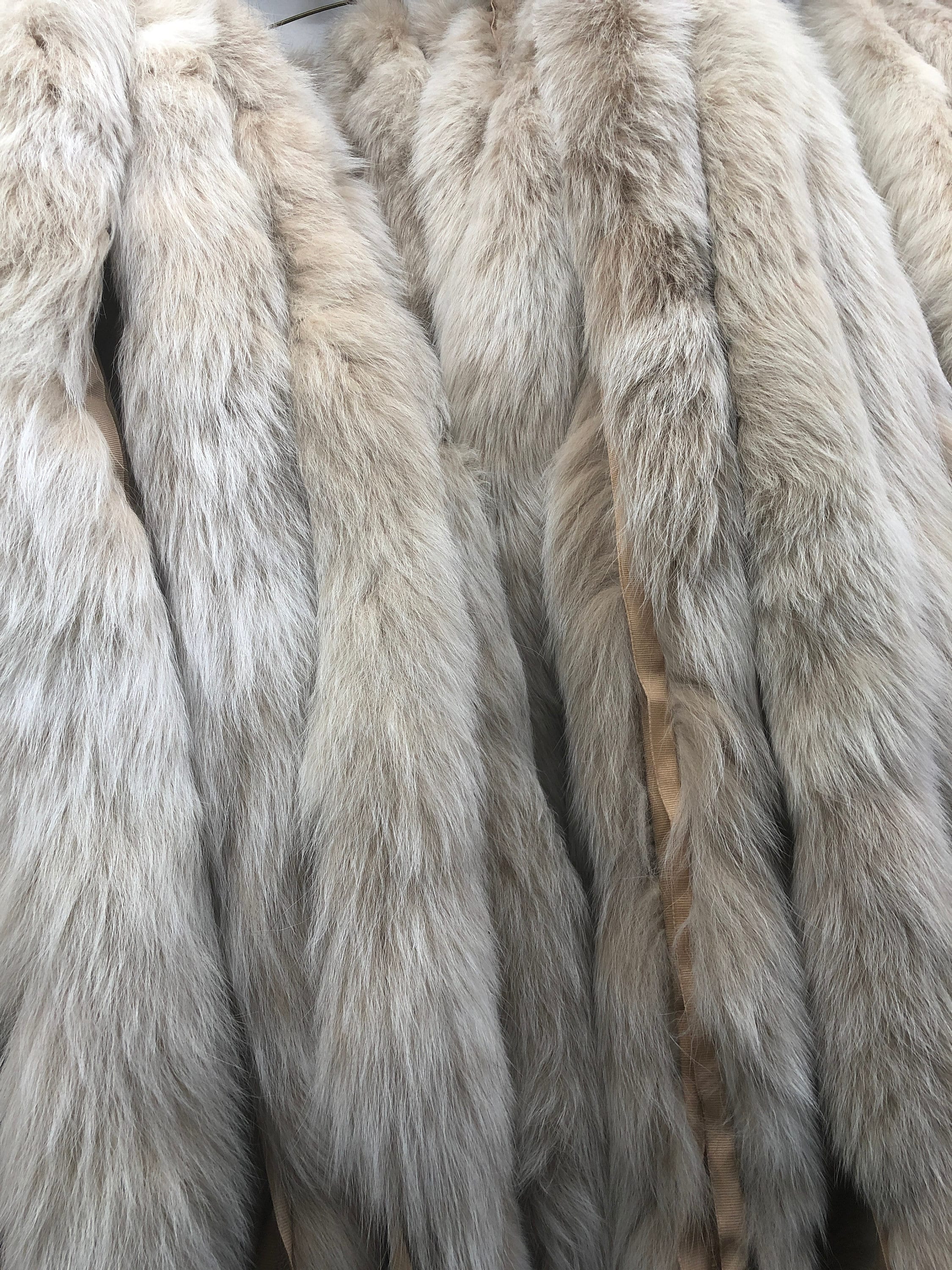 FOX HOOD TRIM Real Fox Fur Trim for the Hood of the Jacket - Etsy