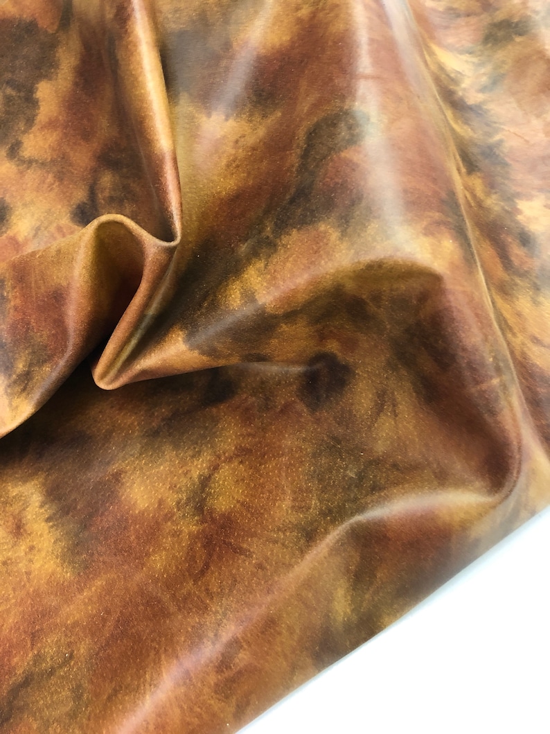 LEATHER GENUINE NATURAL Tie Dye/ Calfskin Leather Hide/Craft | Etsy