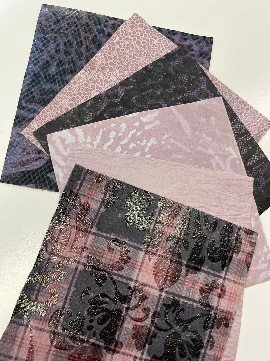 Lavender Suede Leather Scraps Crafting Jewelry, Scraps,texture Leather ...
