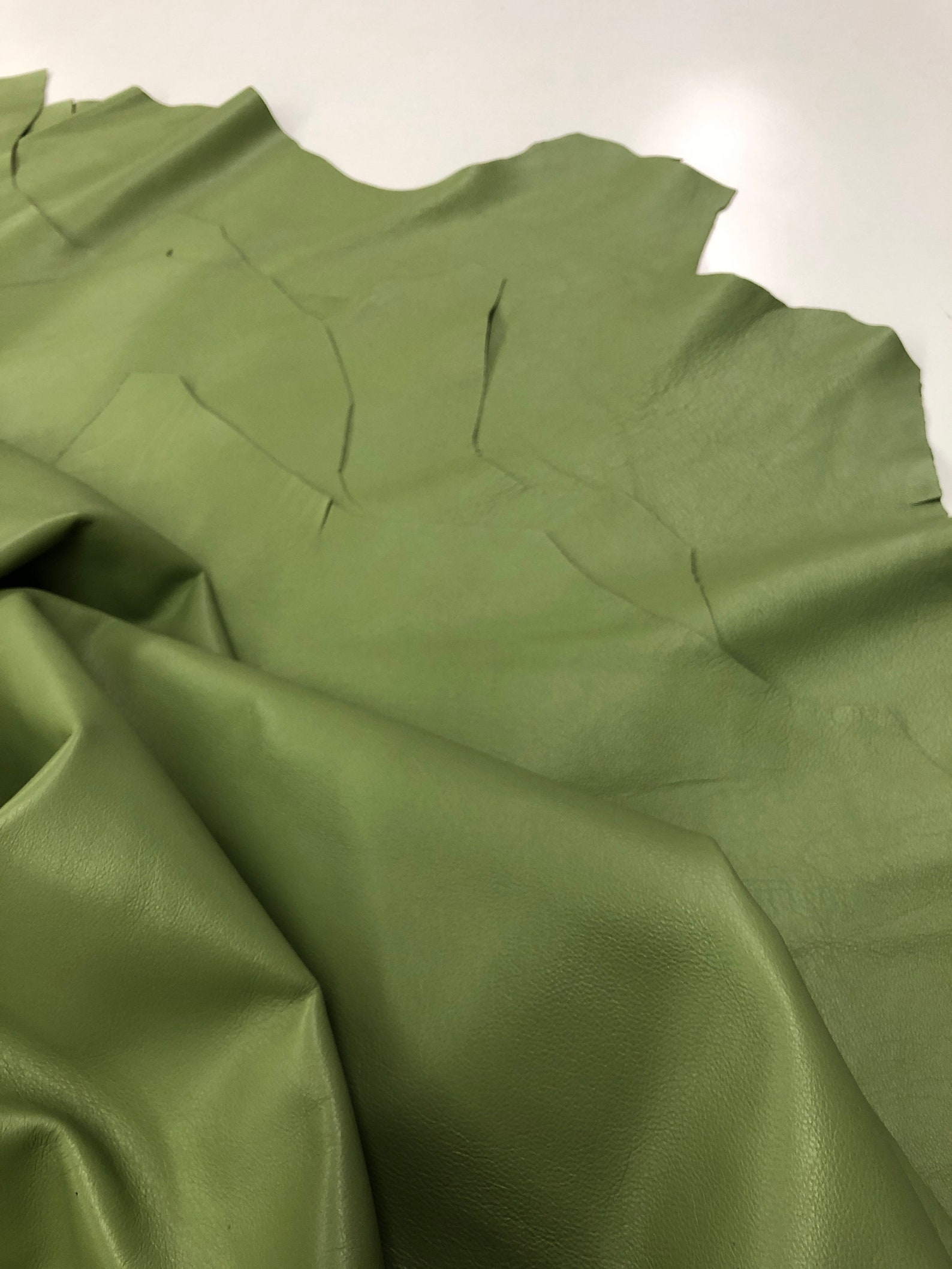 GREEN JADE LEATHER Skins/ Green Thin Soft Pliable Lambskin - Etsy