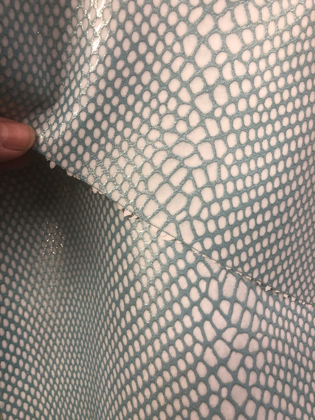 LEATHER PYTHON Turquoise White Snakeskin/genuine Leather/turquoise ...