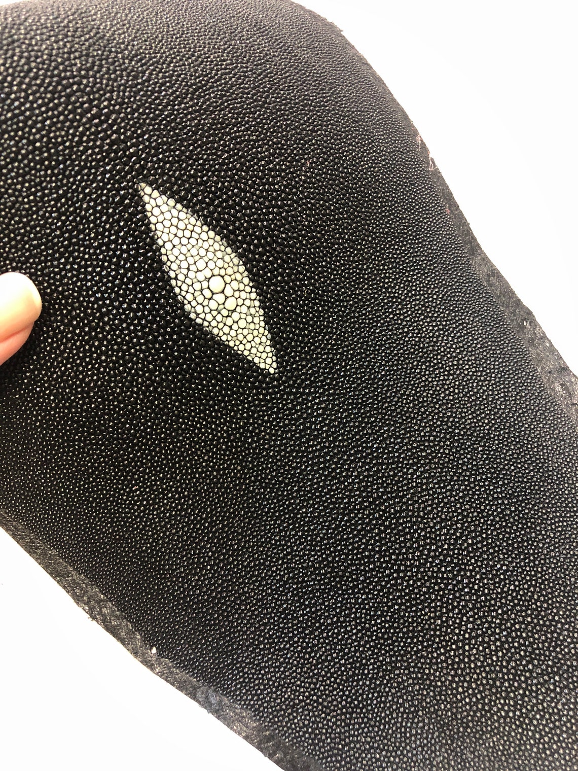 Black Real Exotic GENUINE Stingray LEATHER Hide Skins Skin | Etsy