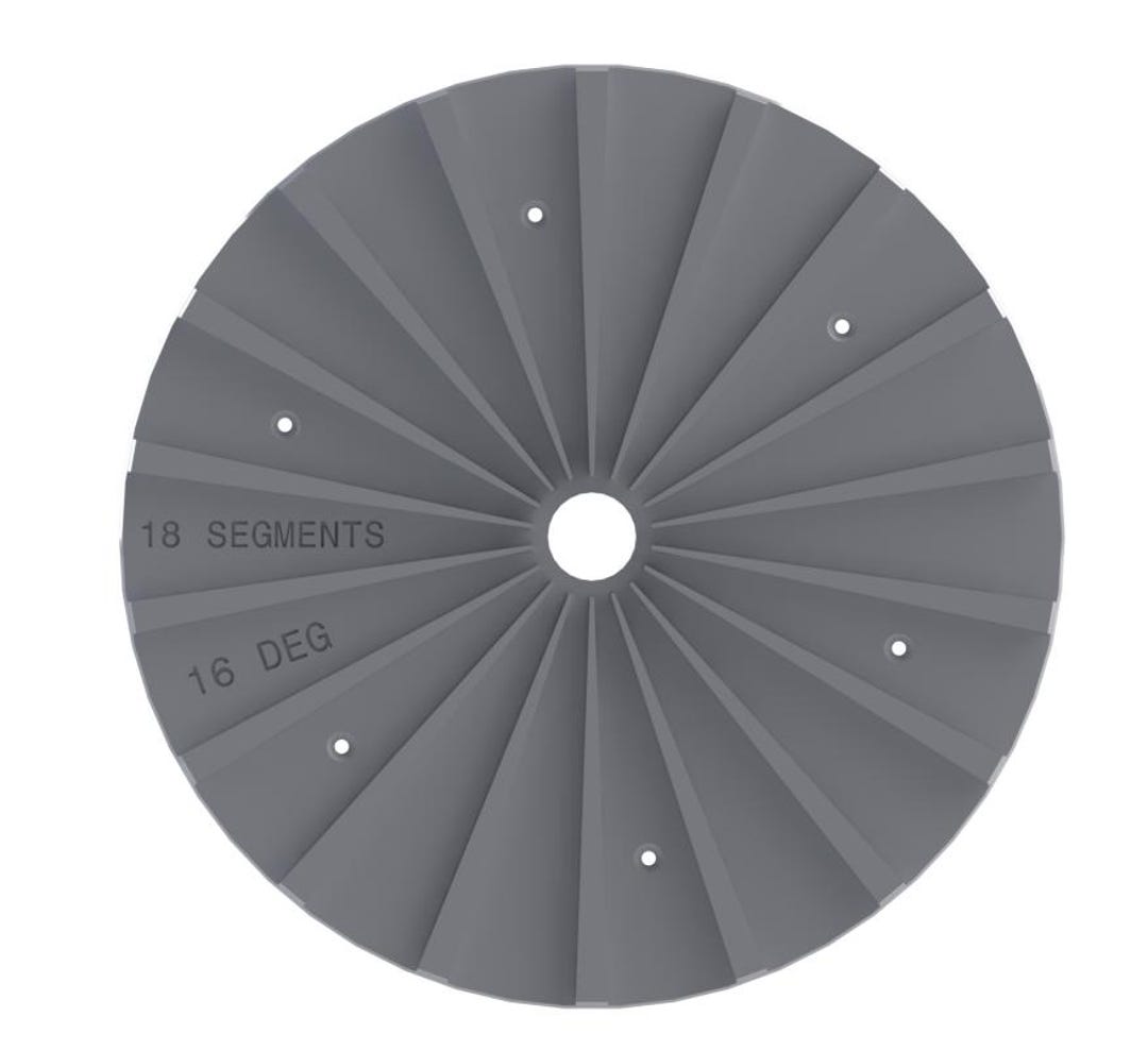 Plate for Open-segmented Woodturning, Wedgie Included! Multiple Sizes ...