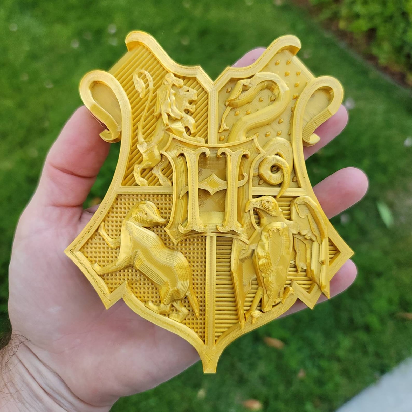 Hogwarts Crest Wall Decor 3D Printed HP Art - Etsy