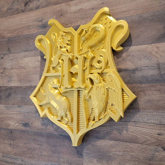 Hogwarts Crest Wall Decor 3D Printed HP Art - Etsy