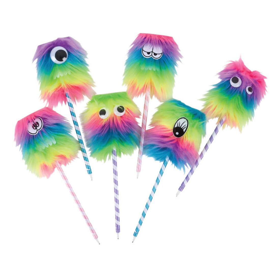 Rainbow Monster Pens 6x Pcs - Etsy