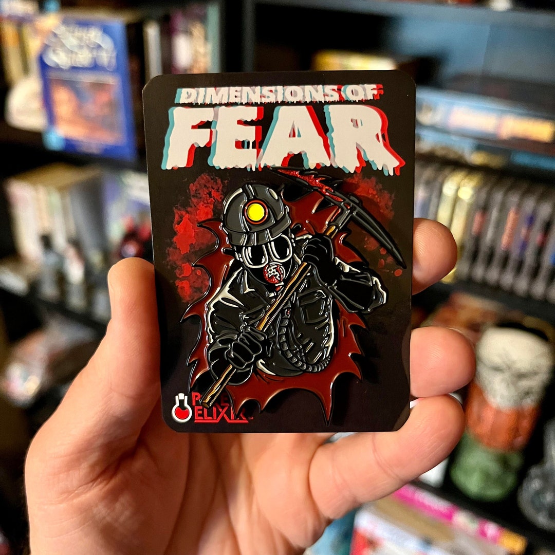 Dimensions of Fear the Miner Horror Enamel Pin - Etsy