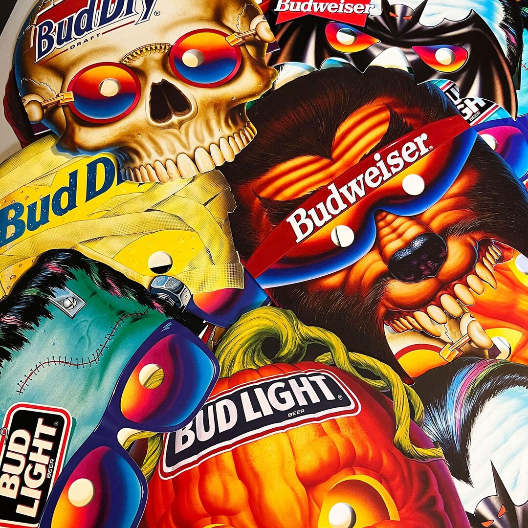 Vintage 1994 Budweiser Monster Masks - Etsy