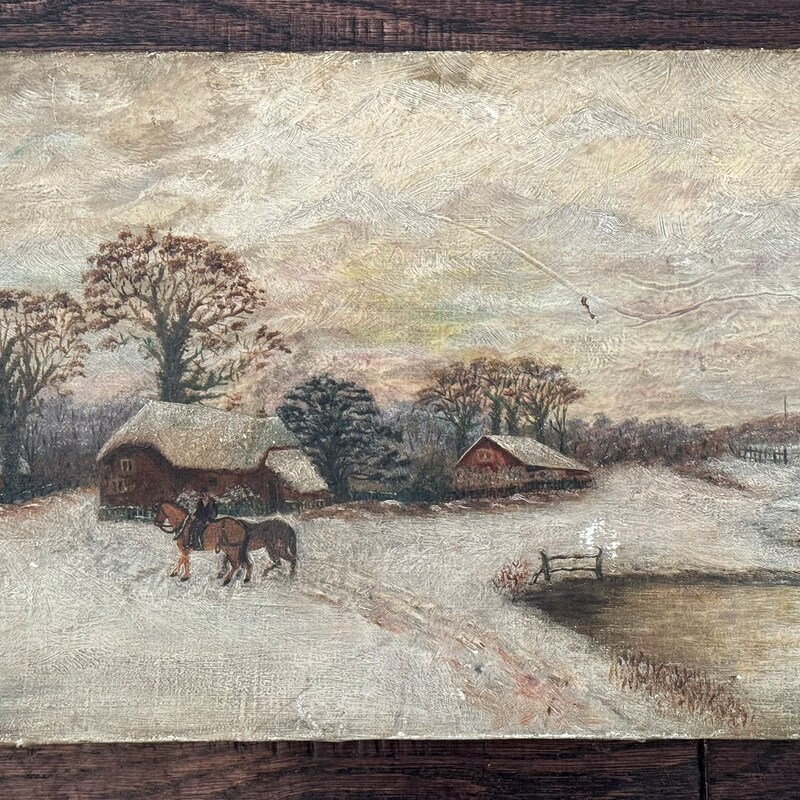Winter Oil Painting - Etsy