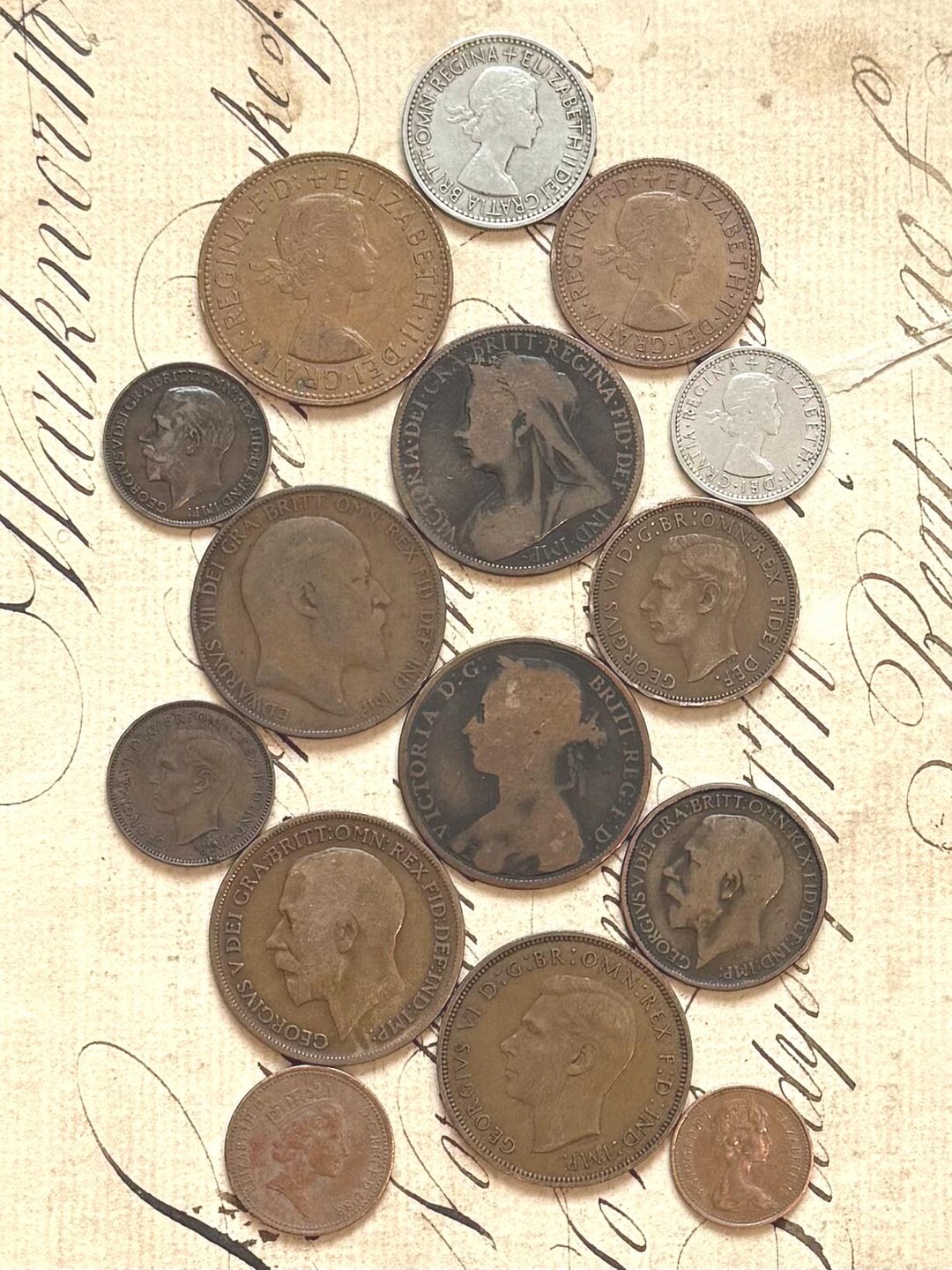 Very Nice 15ct. British Coin Collection Including 2 Queen Victoria ...