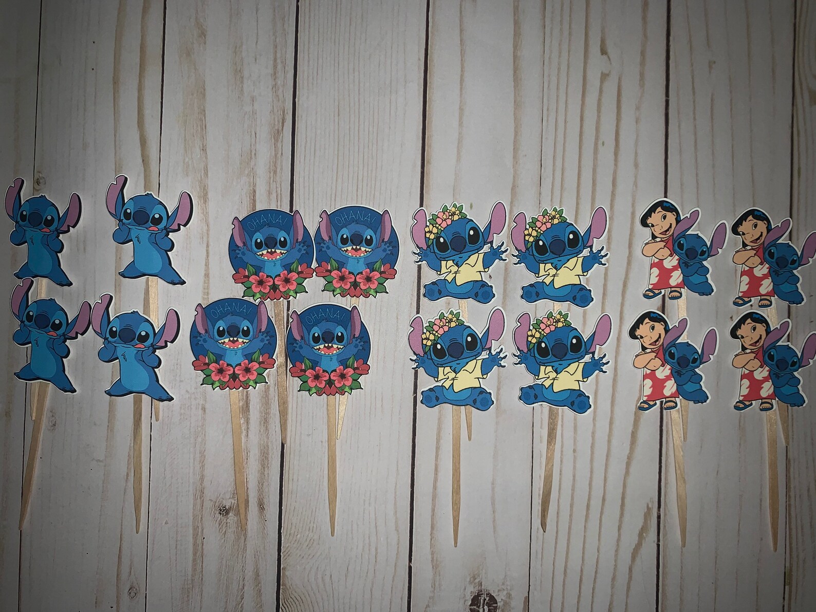 Lilo & Stitch Toppers/cupcake Toppers/cupcakes/party Decor/lilo Stitch ...