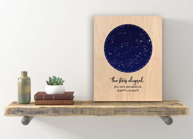 Personalized Star Map Gift On Wood Anniversary Gift For Her By Etsy personalized-star-map-gift-on-wood-anniversary-gift-for-her-by-etsy