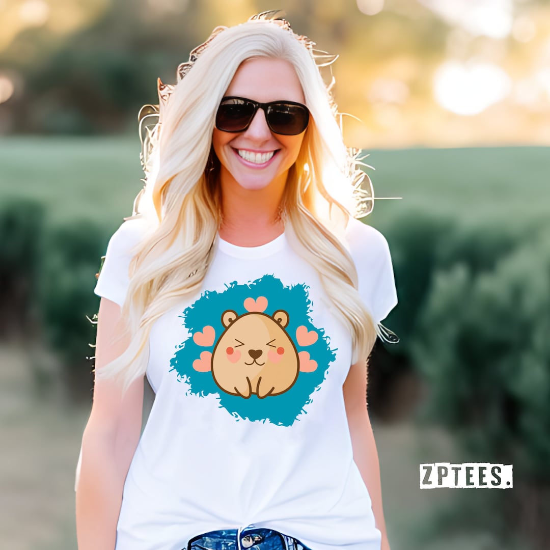 I Love Capybaras Cute Smiling Happy Kawaii Capybara Artwork - Etsy