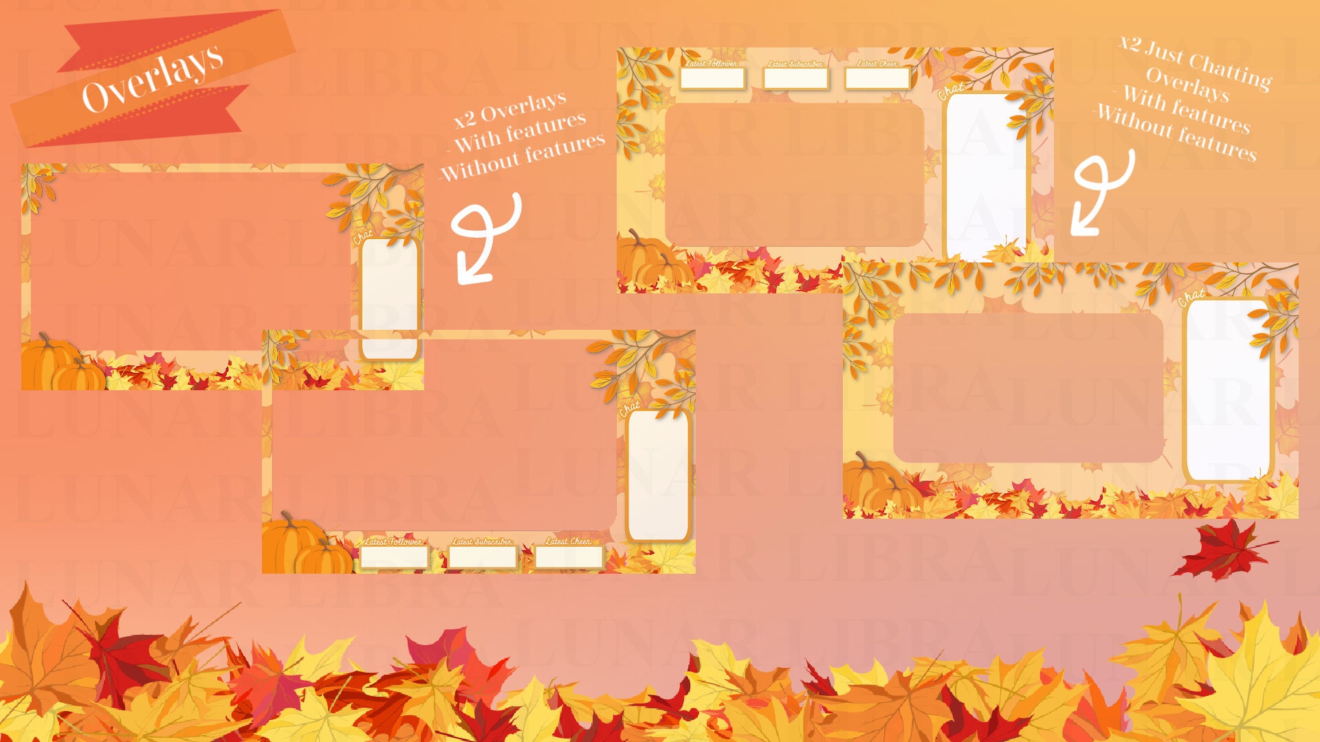 Autumn/fall Stream Package - Twitch Overlays and Scenes - Stream ...