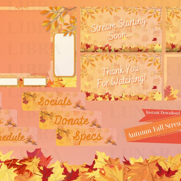 Fall Twitch Scenes - Etsy