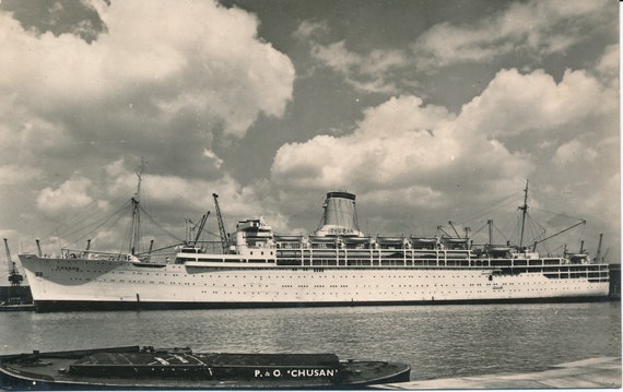 S S CHUSAN P & O Line Unused Postcard and Menu From Monday | Etsy