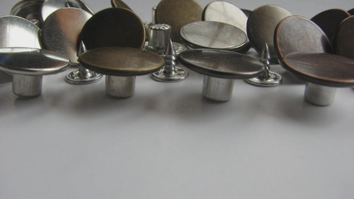 Button Stud Jean Rivet Die Mold for Hand Press Machine Setter + Qty. 20 ...