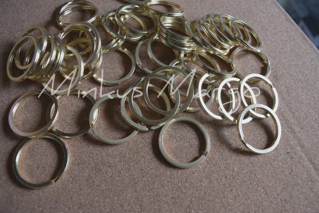 1 1/4" Split Rings Large Key Chain O Loop Thick 8 Gauge Flat 32mm - Etsy