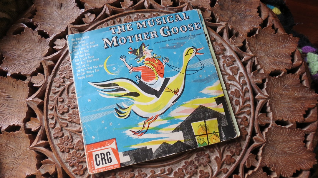 Vintage 2 Record Set the Musical Mother Goose CRG Circa 1950s 45 Rpm ...