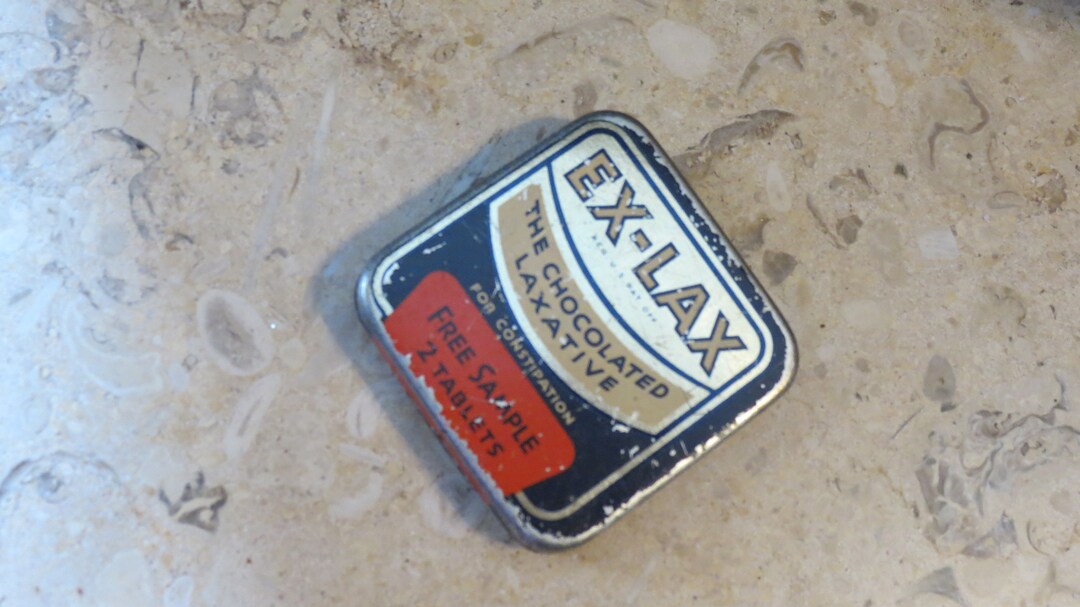 Vintage Ex-lax Sample Tin 2 Tablets (empty) Circa 1950s - Etsy