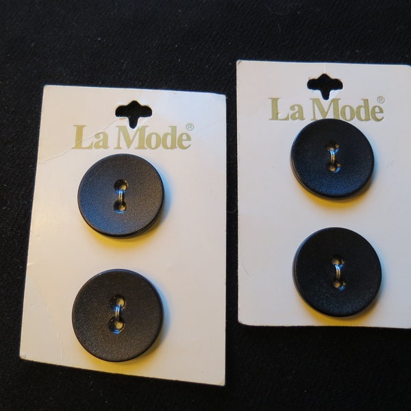 Black Matte Buttons - Etsy