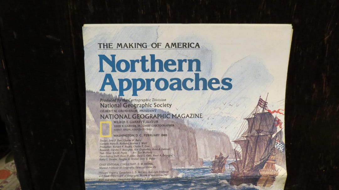 Vintage National Geographic Insert Map - 1985 Northern Approaches - the ...