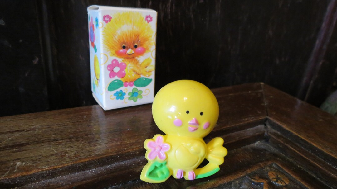 Vintage NOS NIP Avon Chicken Little Pin Pal Fragrance Glace' 1975 ...