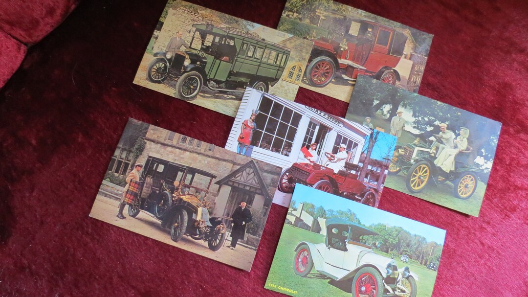 Vintage Set of Six (6) Ford Automobile Postcards Circa 1960s Antique ...