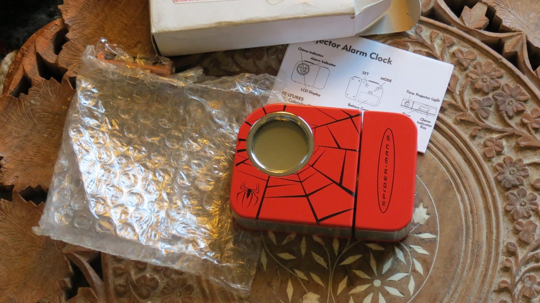 Vintage NIP Spiderman Eggo Promotional Projector Alarm Clock From ...