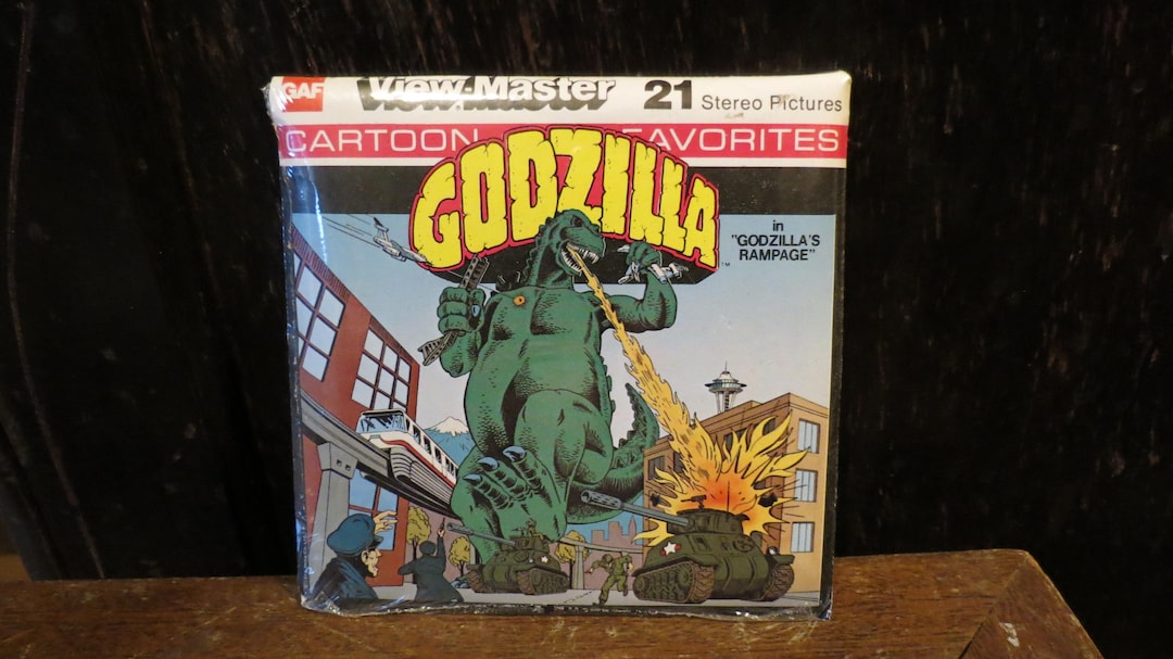 Vintage NOS View-master Reels - Godzilla in Godzilla's Rampage - Sealed ...