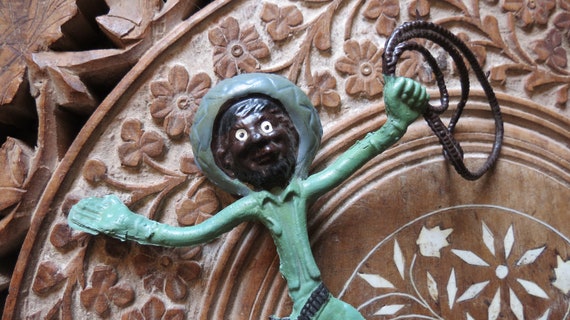 Vintage Bendy Black Cowboy rare Circa 1970s Made in China | Etsy