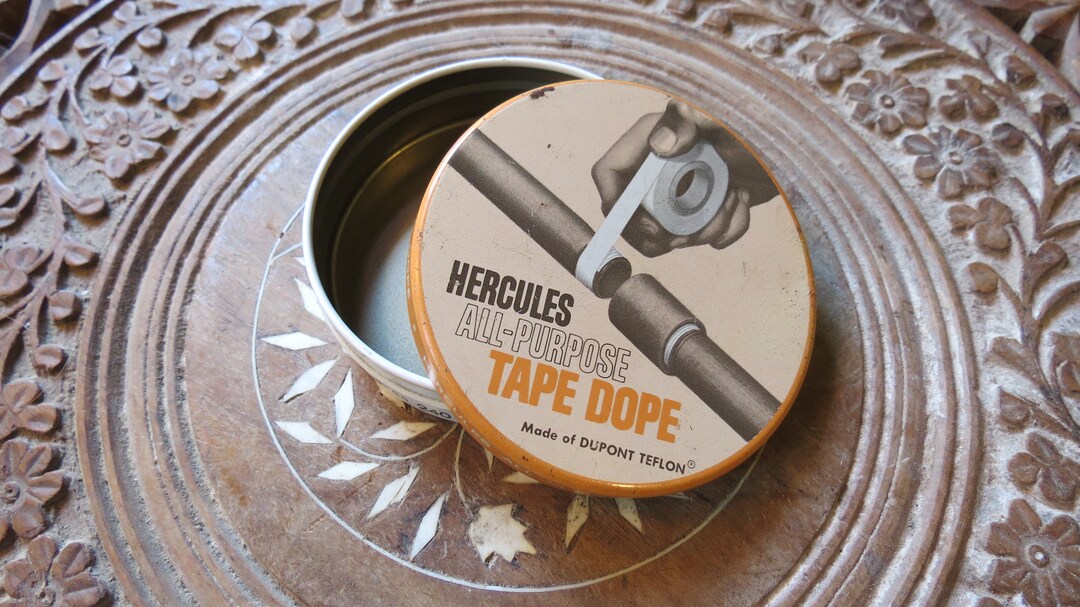 Vintage Hercules All-purpose Tape Dope Tin - Empty - Circa 1950s - Etsy