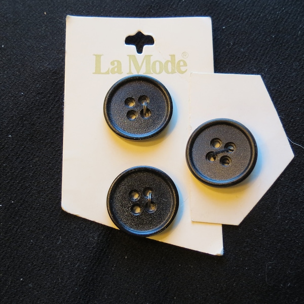 Black Matte Buttons - Etsy