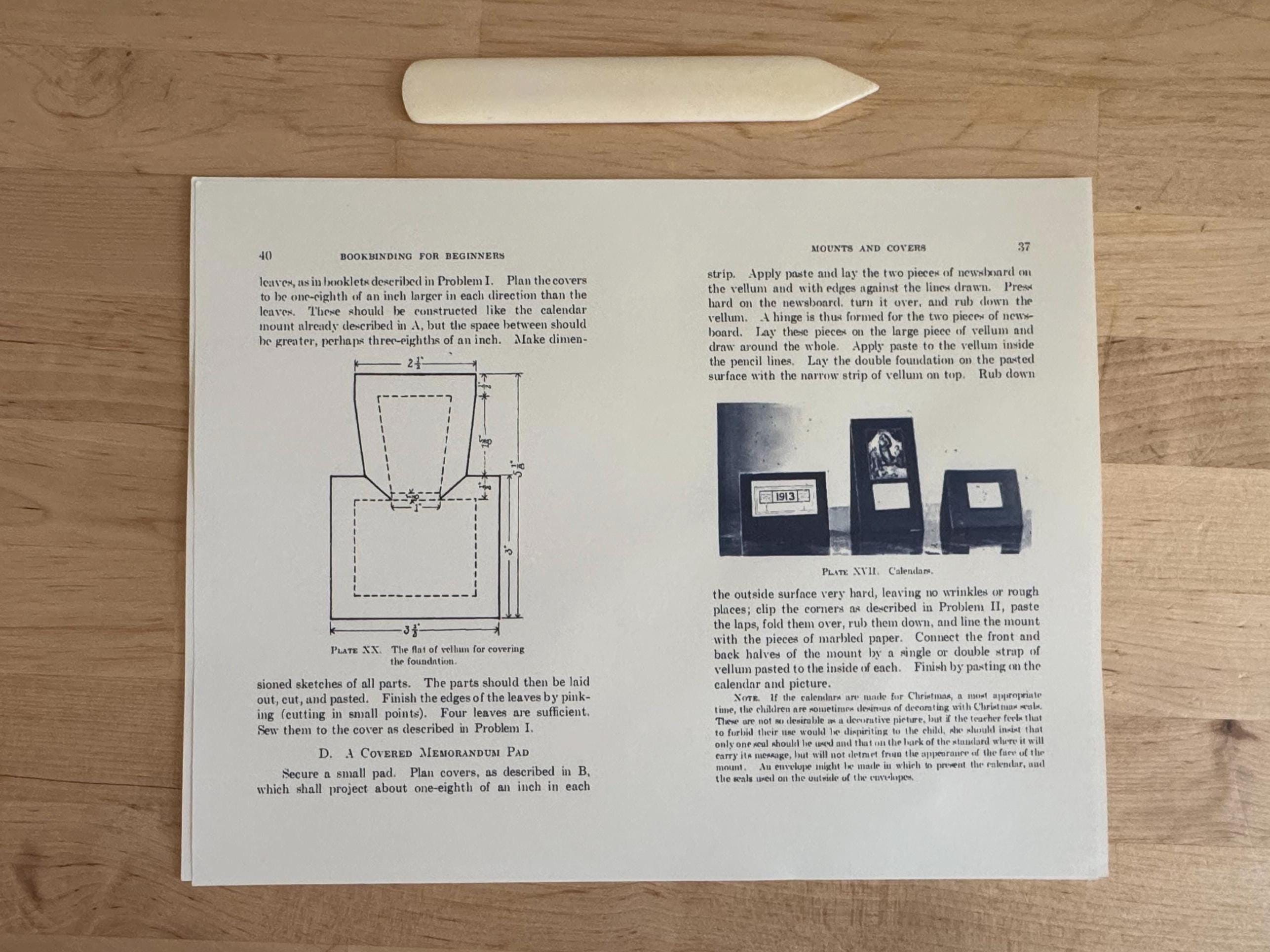 Bookbinding for Beginners Printable Typeset - Etsy