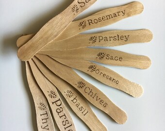 Herb labels | Etsy