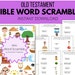 Printable Bible Word Scramble Puzzle Book: Old Testament - Etsy