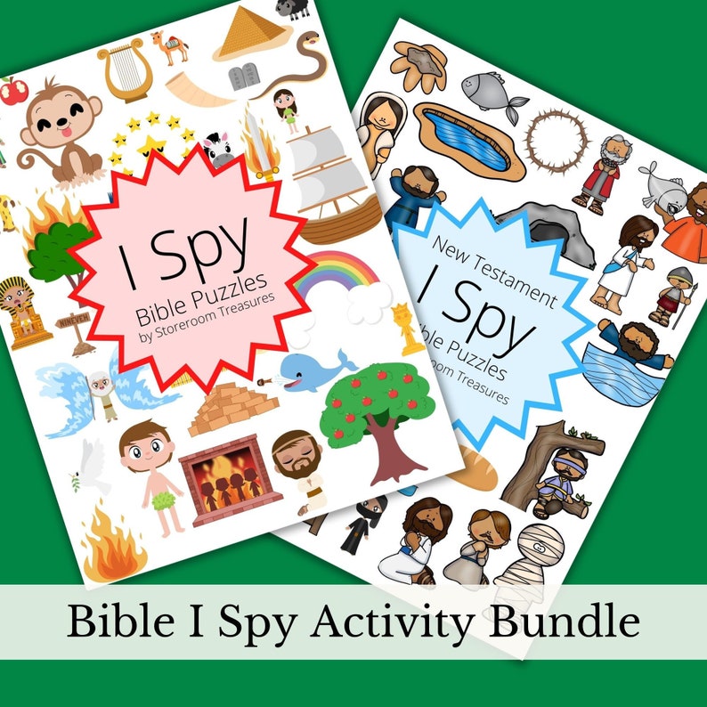 Printable I Spy Seek & Find Puzzle Bundle - Etsy