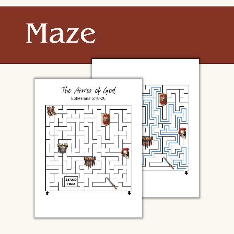 Armor of God - Bible Activities - Instant Download - Etsy