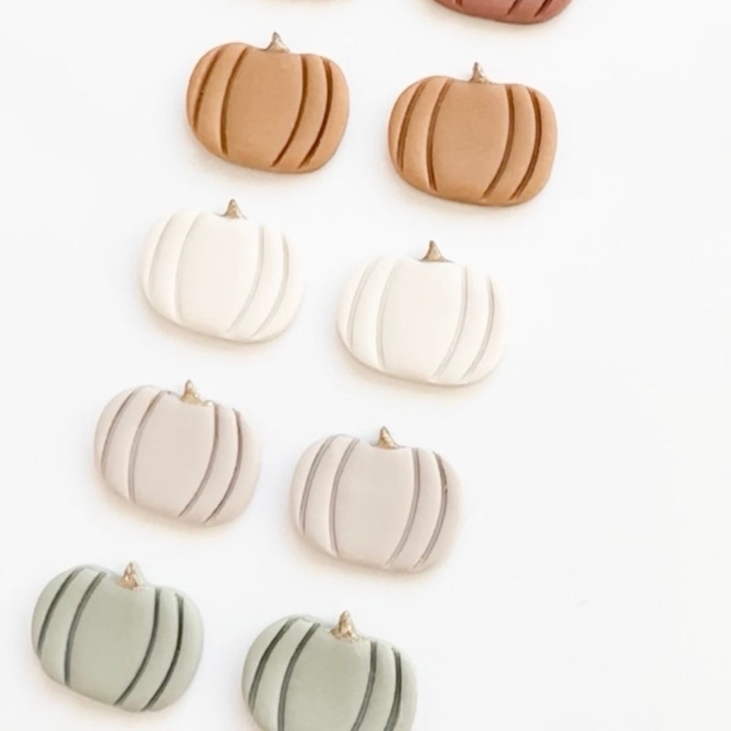 Pumpkin Earrings - Etsy
