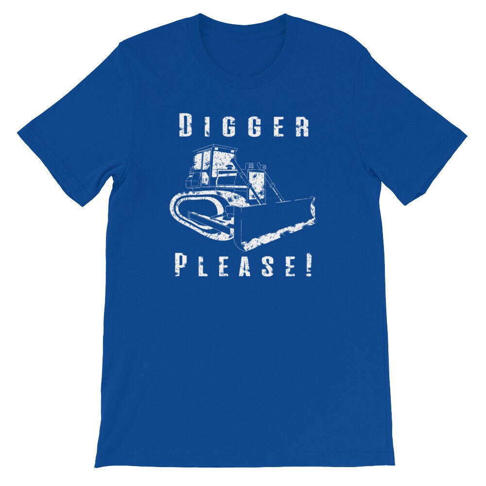 Digger Please Pun Dozer Backhoe Bulldozer Earth Movers White - Etsy